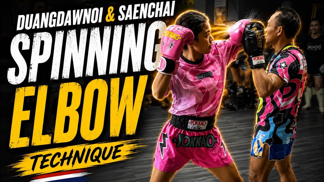 🔥 Duangdawnoi & Saenchai Spinning Elbow Technique. #ProFighter #Yokkao ...