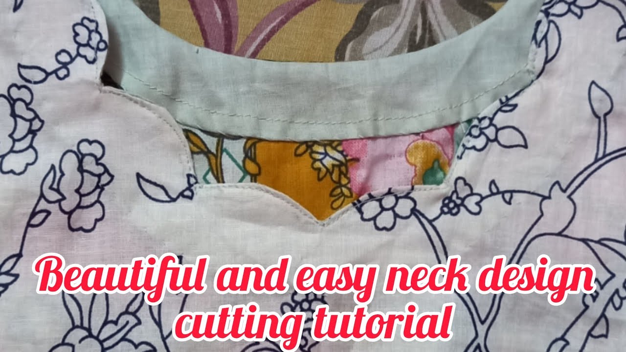 Beautiful and easy neck design cutting tutorial - YouTube