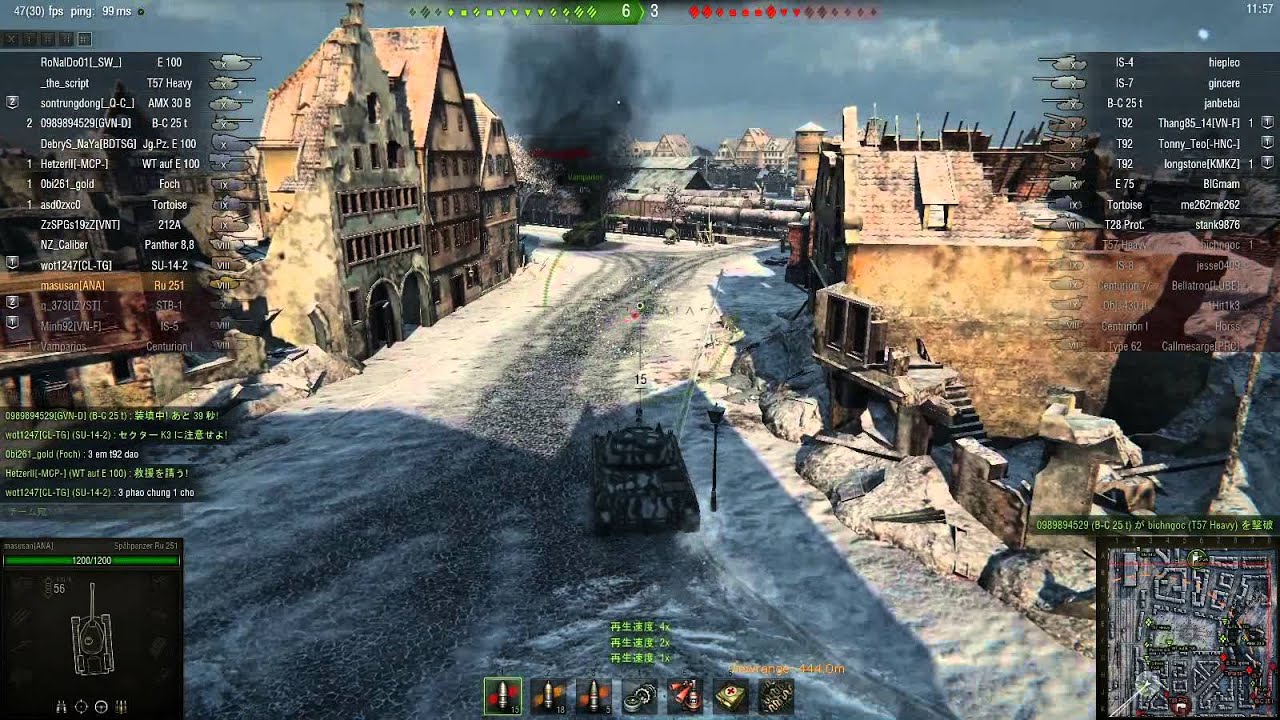 WOT Spahpanzer Ru 251 玉田美郎勲章、パスクッチ勲章 MAPヒメルズドルフ（北） - YouTube