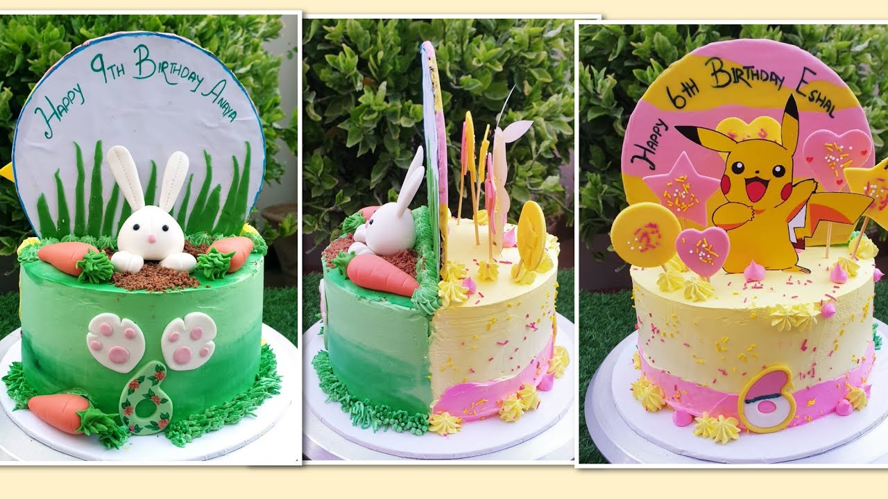 Two-Sided Cake | Double Theme Cake| Twins Cake |Two Flavors In One Cake ...