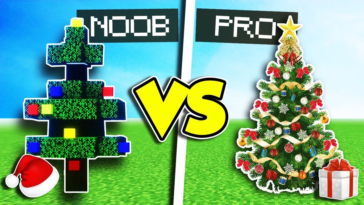 MAP NOËL DE NOOB VS DE PRO ! MINECRAFT - YouTube