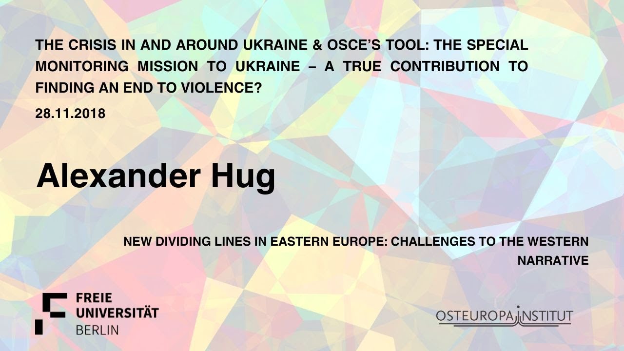 Crisis in and around Ukraine & OSCE’s tool The Special Monitoring ...