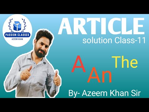 Article class-11 - YouTube
