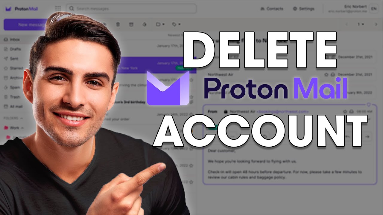 How to Delete Your ProtonMail Account Forever (Tutorial) - YouTube