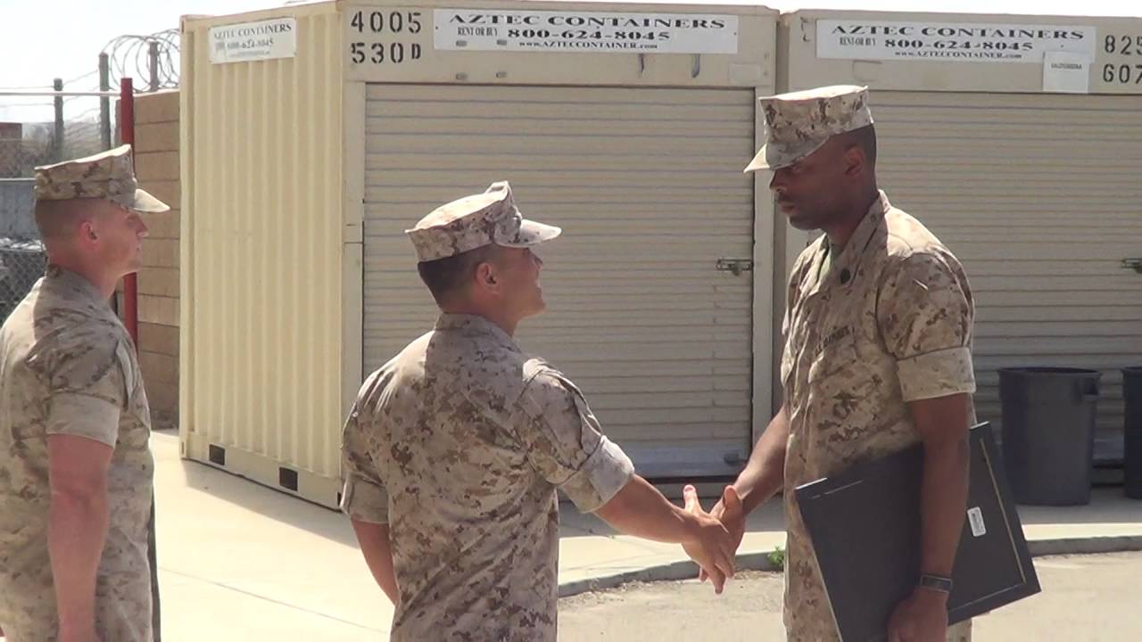 Promotion to GySgt & Reenlistment - YouTube