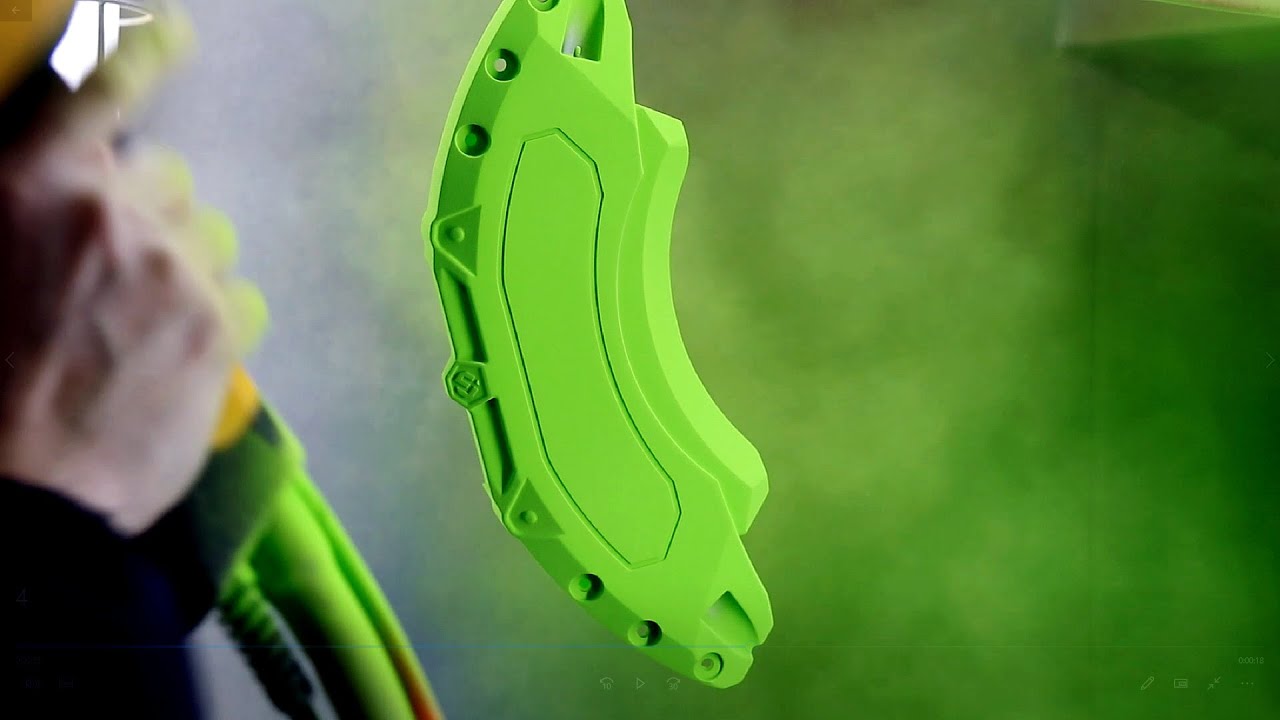 A line of production- Power Spraying - YouTube