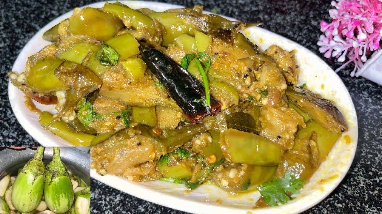 Vankaya pachi karam recipe || How to make Brinjal green chilly fry in ...
