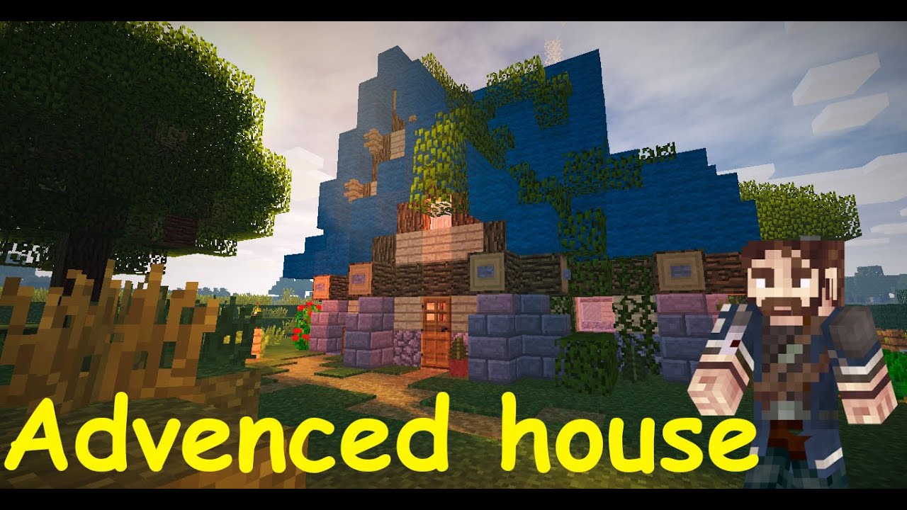 Minecraft tutorial: Simple and advanced house - YouTube