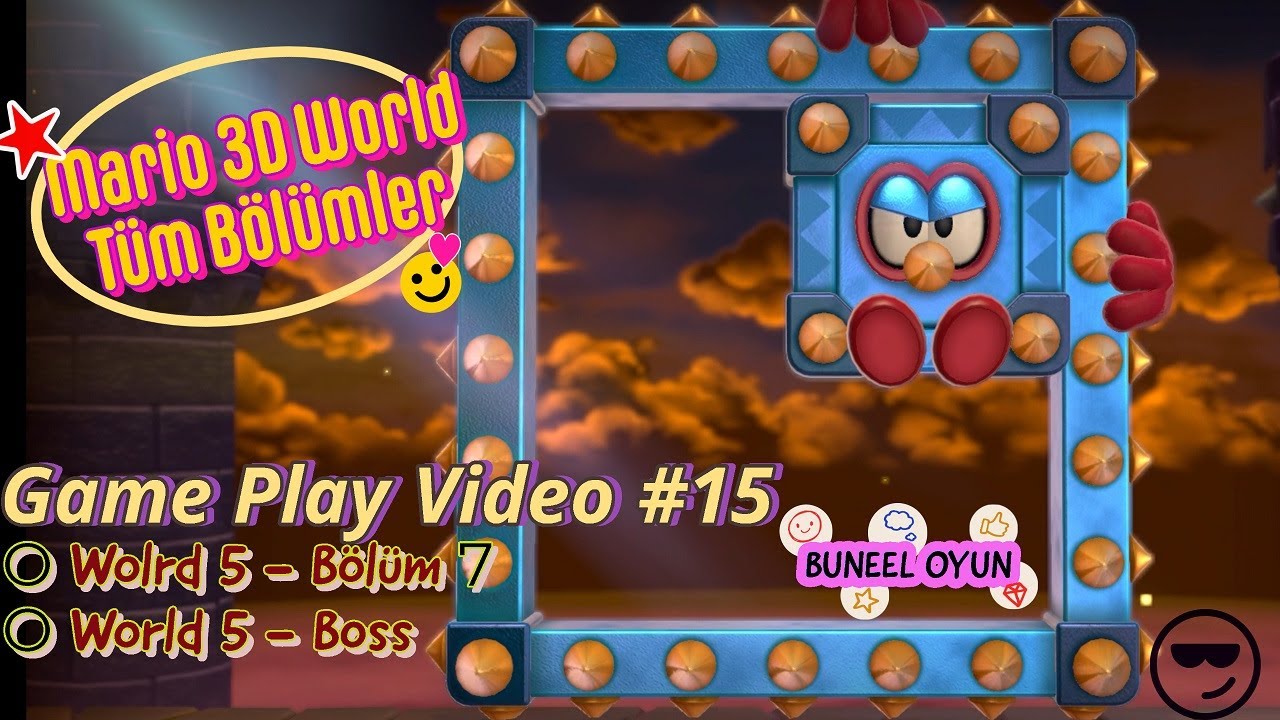 Super Mario 3D World ! ! Searchlight Sneak (5-7) & King Ka-thunk's ...