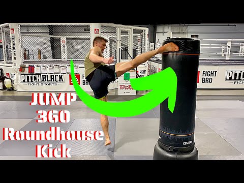 How To Throw A JUMP 360 ROUNDHOUSE KICK! * EASIER THAN YOU THINK*
