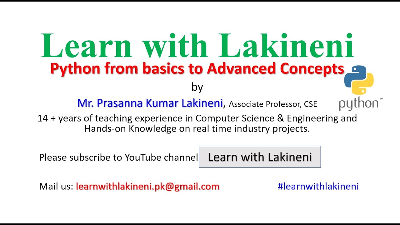 Python Part-10 (Dictionary Methods) | basics to advanced concepts|Learn with Lakineni - YouTube