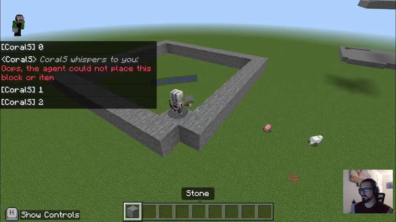 Minecraft education edition (coding a helper bot) - YouTube