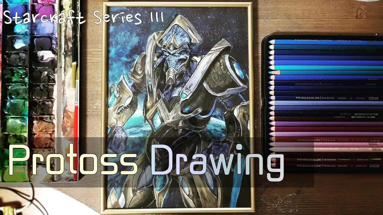 스타그래프트 질럿 그리기☺(Starcraft Zealot Drawing) - YouTube