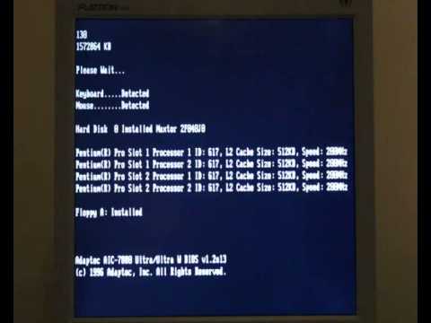 1996 HP Netserver LX Pro Enterprise Server Pics & Boot-Up - YouTube