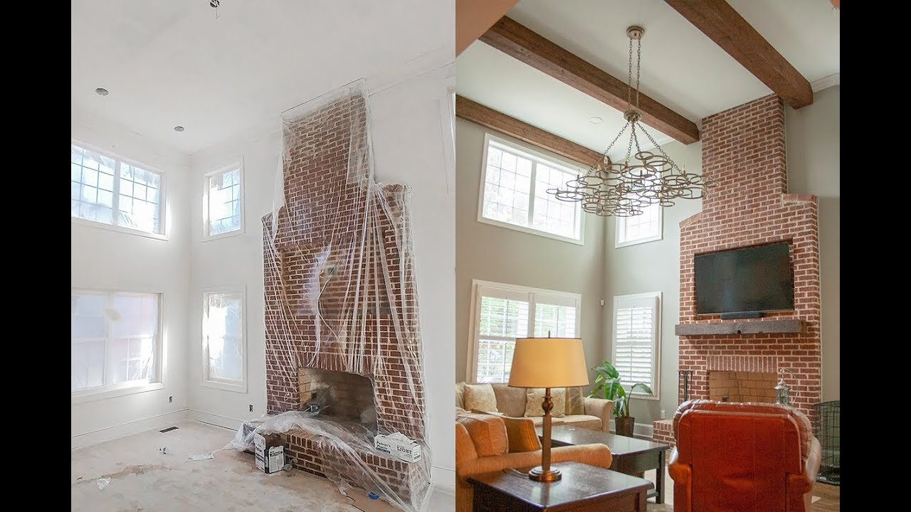 #ReclaimedWood Rustic 3-Sided Box Beam/Beam Wrap Installation Made By ...