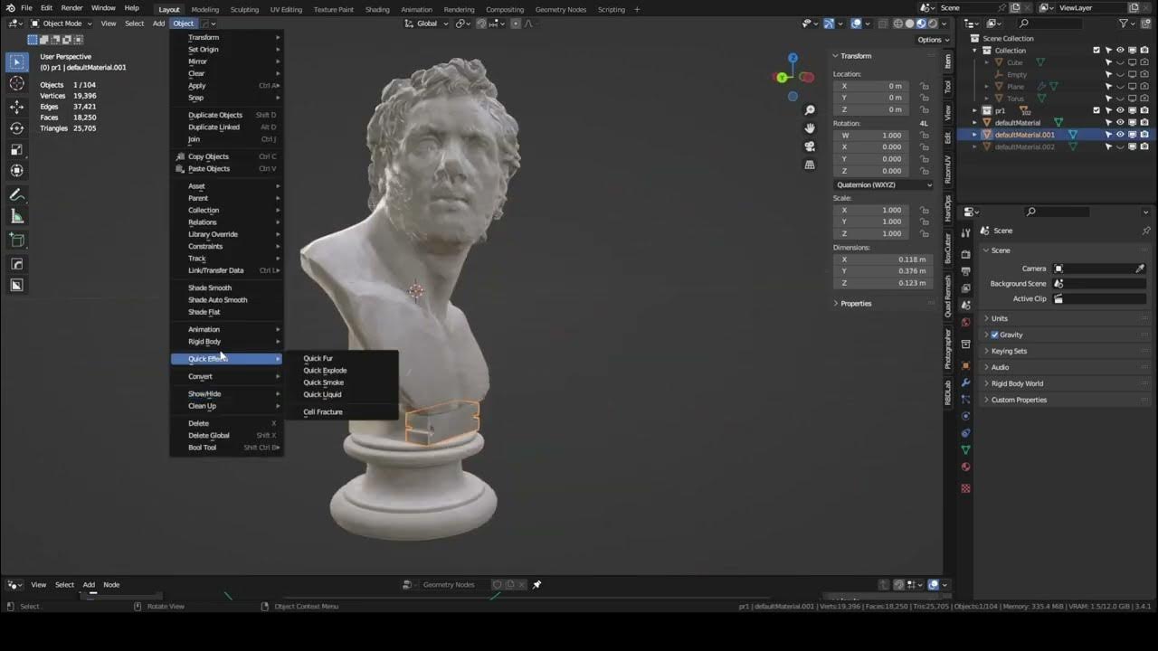 Morphing An Object | Blender 3D Timelapse - YouTube