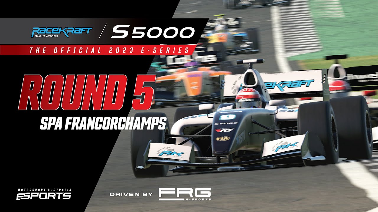 Racekraft S5000 - The Official 2023 eSeries - Round 5 - YouTube