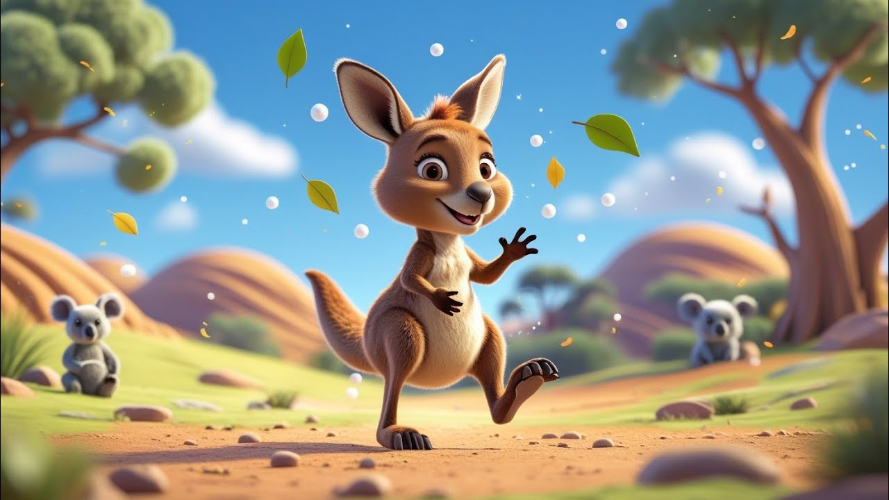 Get Hopping With This Kangaroo Song Loop X10! for kids#cartoon - YouTube