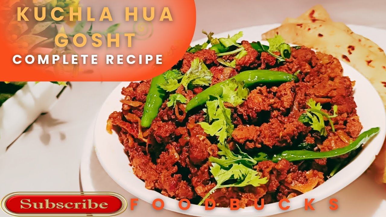 Hyderabadi Kuchla Hua Gosht Recipe |Kuchla Gosht Fry |Crispy Mutton Fry ...
