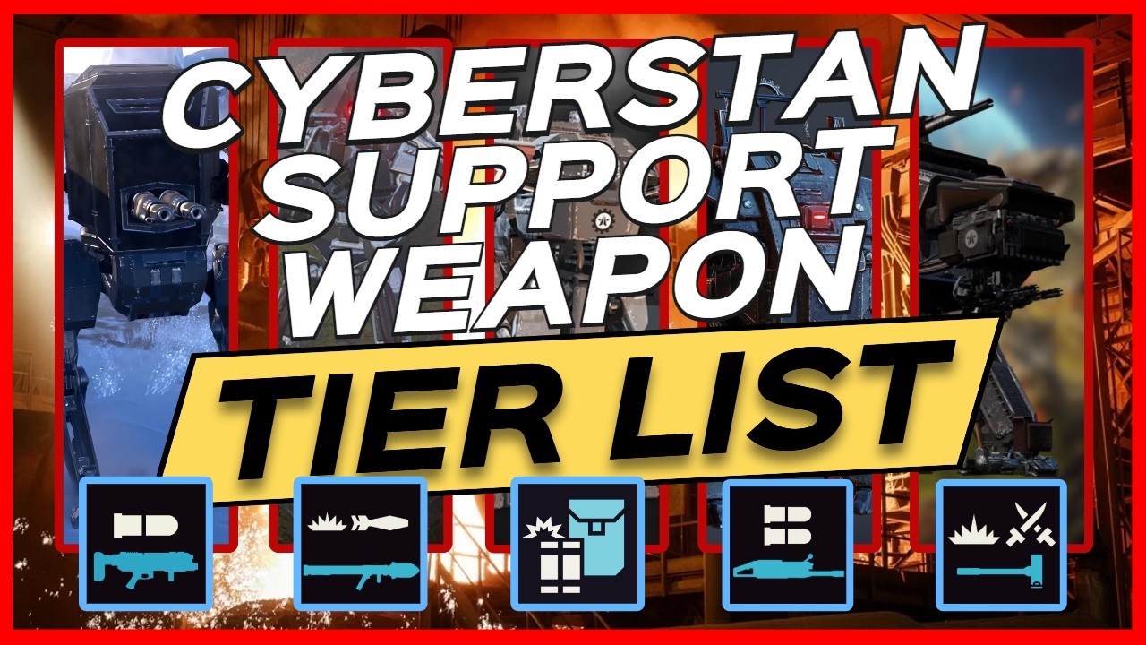 HELLDIVERS 2 | THE BEST & HONEST AUTOMATONS CYBERSTAN SUPPORT WEAPON ...