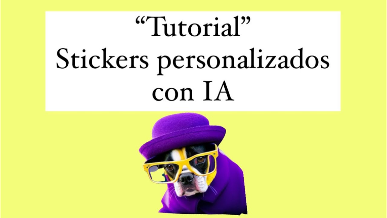 Crea tus stickers con IA - YouTube