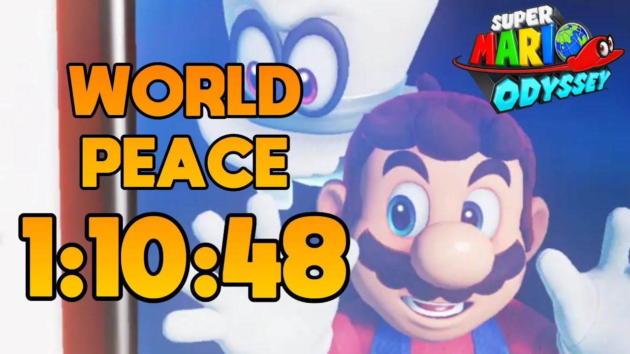 [PB] Super Mario Odyssey World Peace Speedrun in 1:10:48 [Switch2 ...