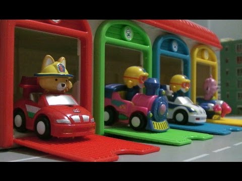 뽀로로 장난감 차고지 Pororo Car Garage Toys - YouTube