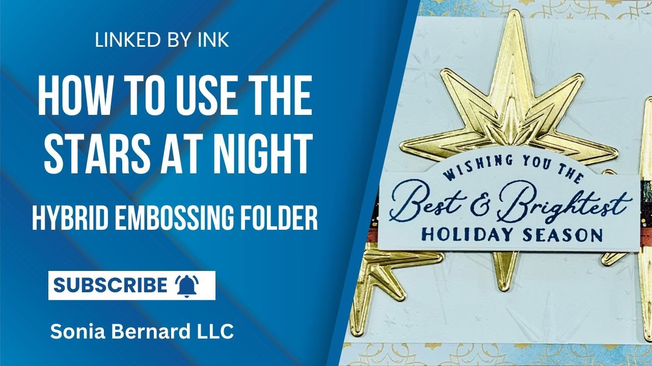 Stars at Night Hybrid Embossing Folder and Dies - Stampin Up - YouTube