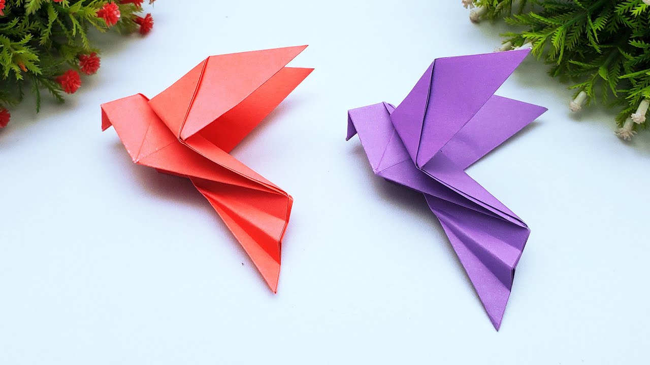 How To Make a Paper Bird Easy Making | DIY Origami Bird Tutorial ...
