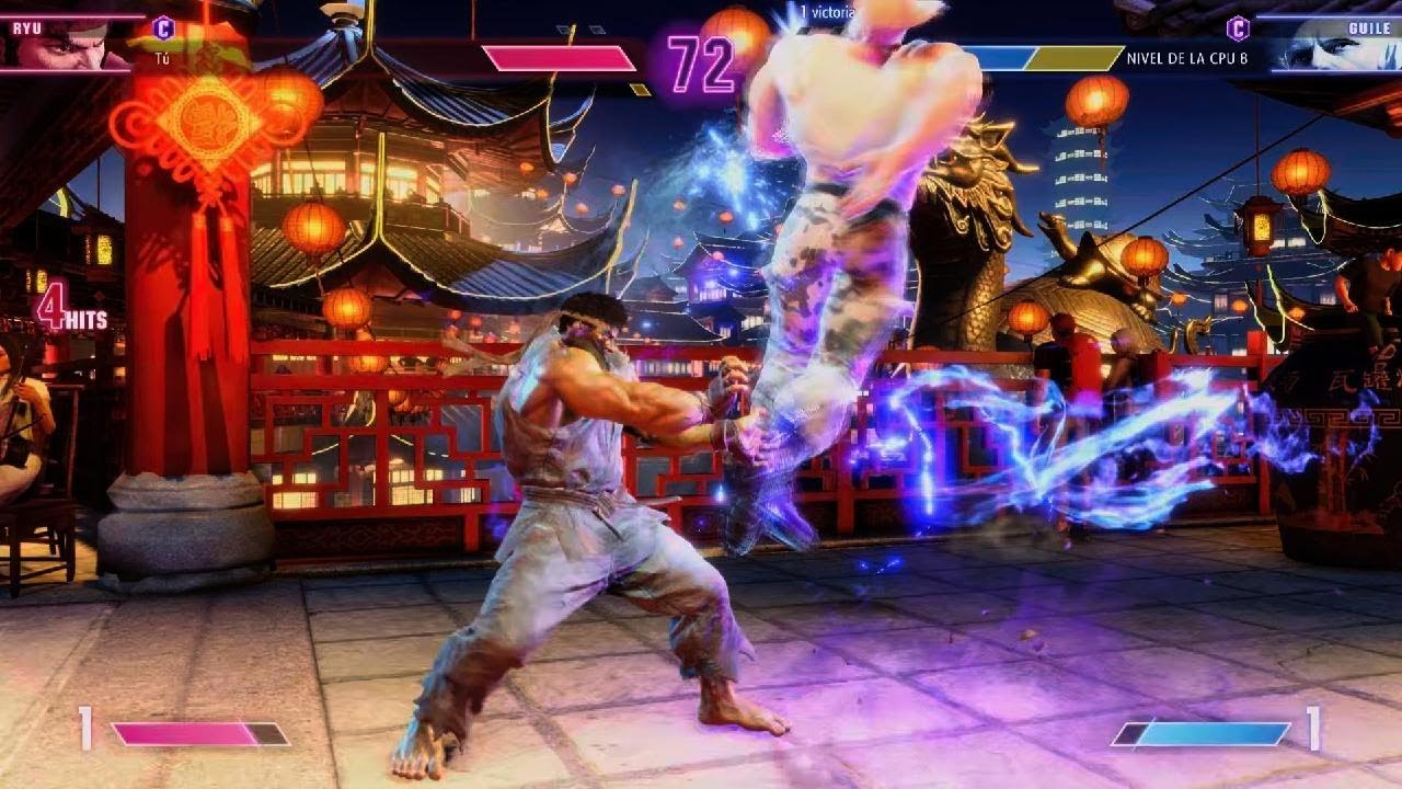 Street Fighter 6 - Ryu (Víctor) vs Guile (Cpu level 8) - YouTube