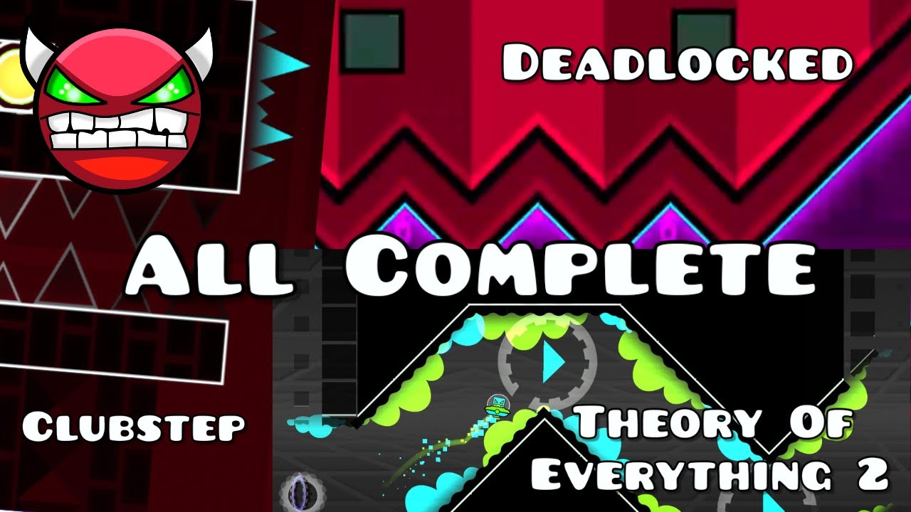 All RobTop Demons Completed! (Geometry Dash) - YouTube