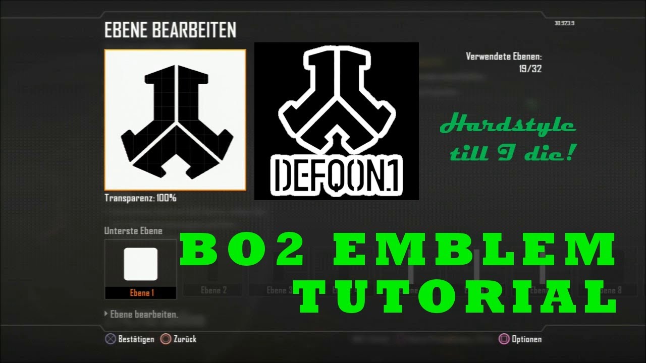 BO2 // Emblem- Tutorial #8 // Defqon.1 Logo - YouTube