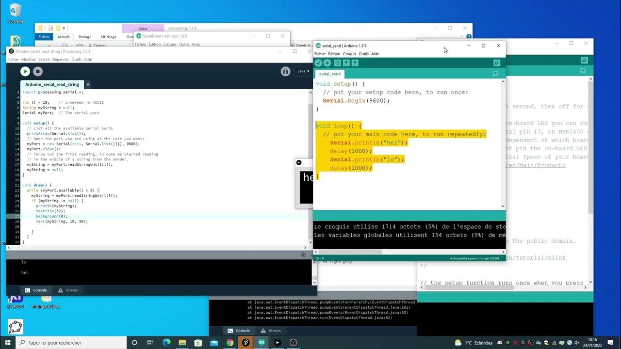 ARDUINO - PROCESSING - SERIAL COMMUNICATION - YouTube
