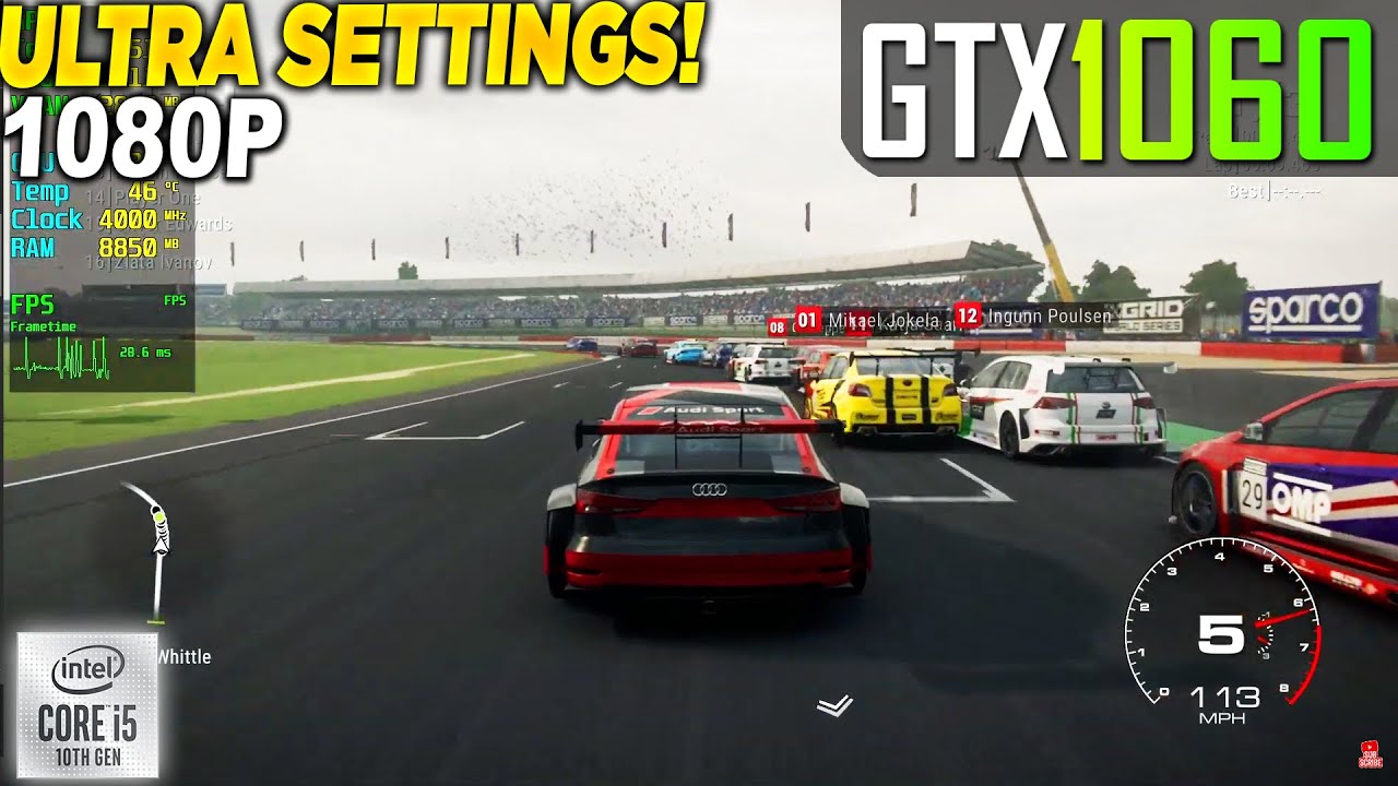 GRİD 2019 GTX 1060 - 1080p Ultra, - YouTube