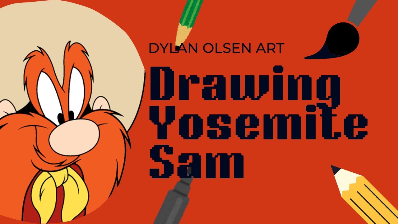 How to Draw Yosemite Sam from the Looney Tunes Series - YouTube