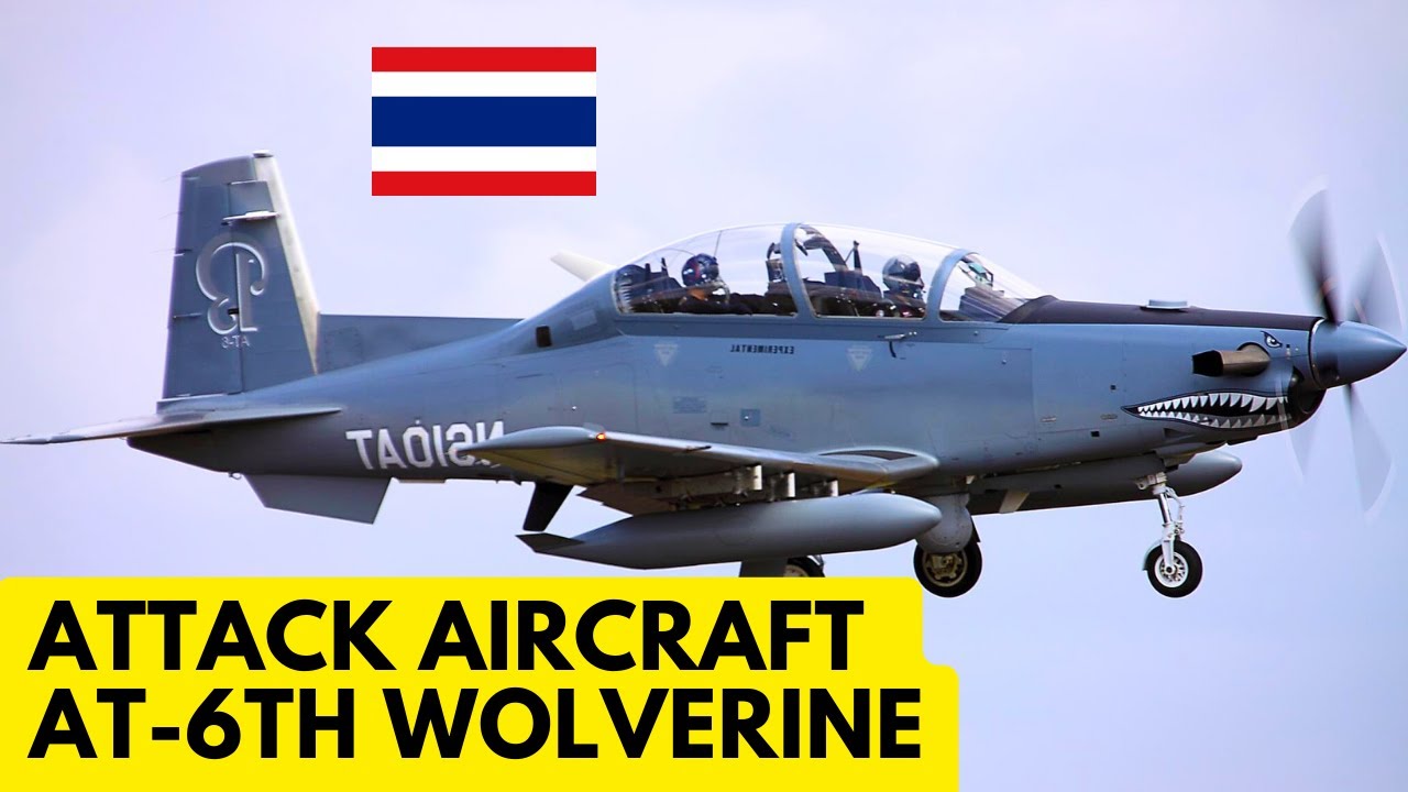 Thailand received the first attack aircraft AT-6TH Wolverine - YouTube