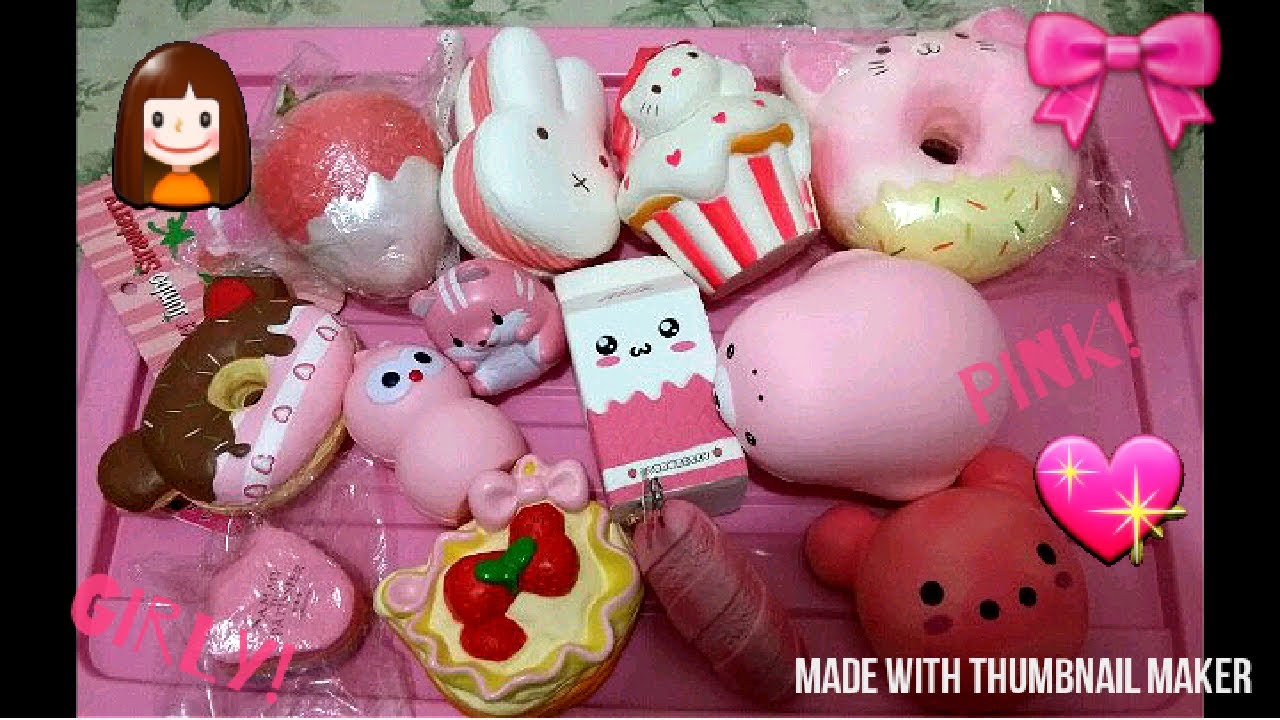 Pink Semua!! | MY PINK SQUISHY COLLECTION!! [PT. 1] - YouTube