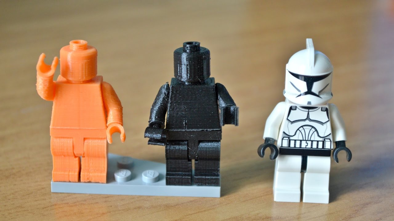 Lego Mini Figure impresa en 3D | Hephestos 2 - YouTube