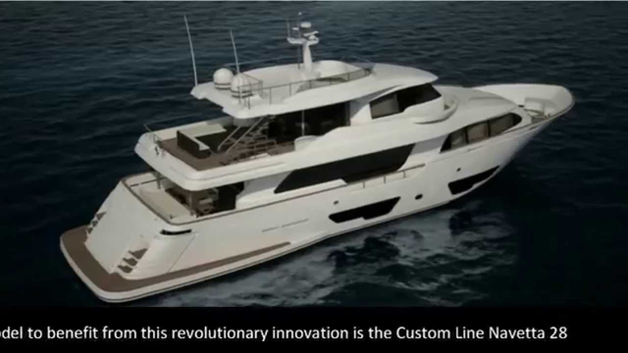Custom Line Navetta 28 Dual Mode Transom DMT - YouTube