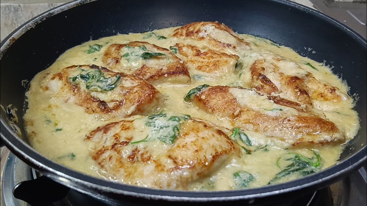 SIKRETO SA MASARAP AT MALINAMNAM NA CREAMY GARLIC PARMESAN CHICKEN ...