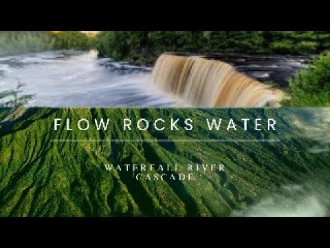 Flow Rocks Water and Beauty Waterfall River cascade - YouTube