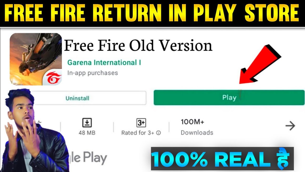 FREE FIRE RETURN IN PLAY STORE || FREE FIRE UNBAN NEWS TODAY | FREE ...