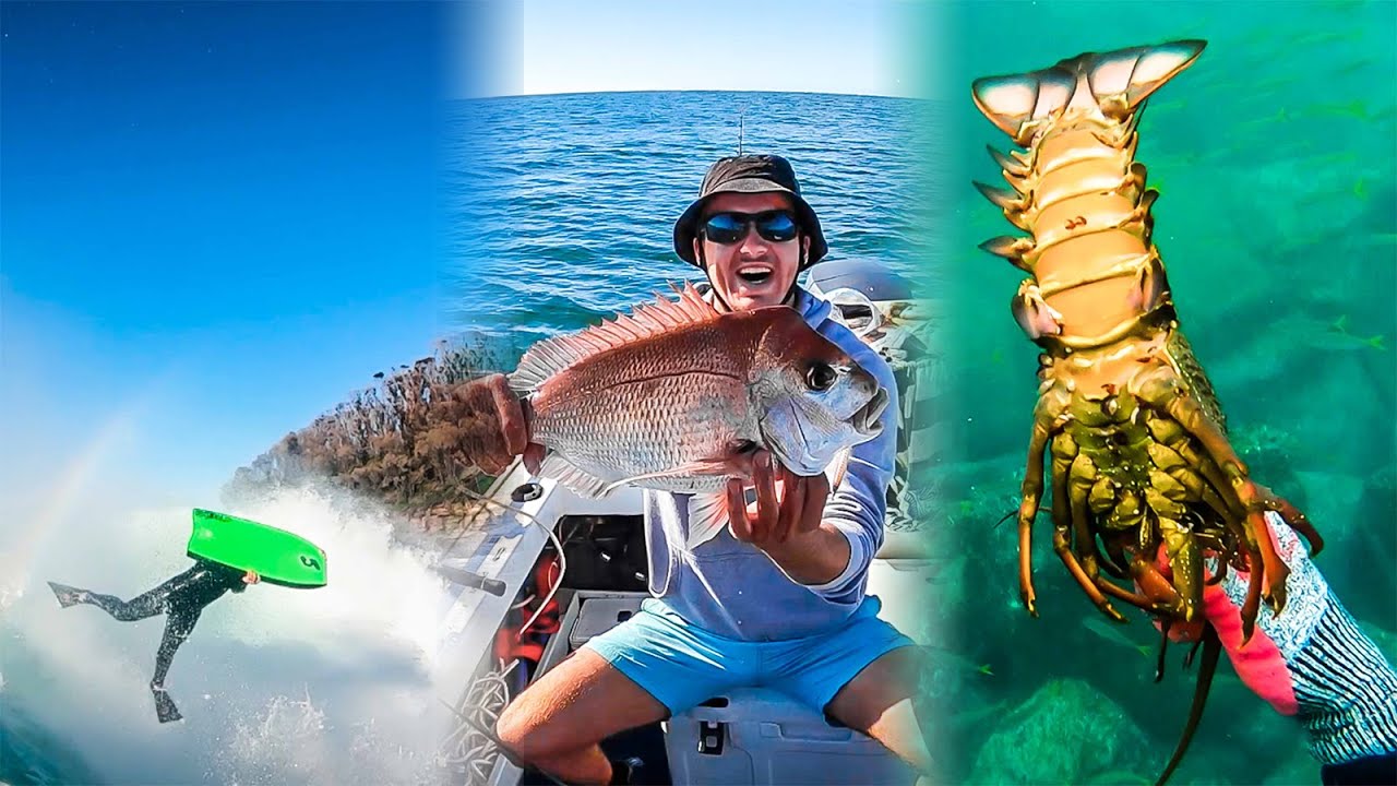 Barrels Lobsters & Snapper (Catch & Cook on Boat) - YouTube