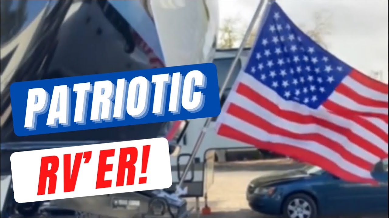 RV DIY Flag Pole Mount Full Time RV Life travel rvlife rv-diy-flag-pole-mount-full-time-rv-life-travel-rvlife