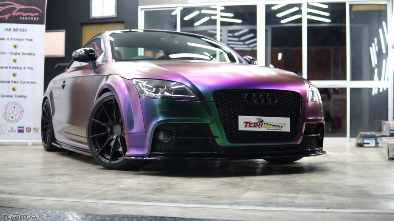 AUDI TT INSANE COLORSHIFT WRAP! | TECKWRAP BRUNEI - YouTube