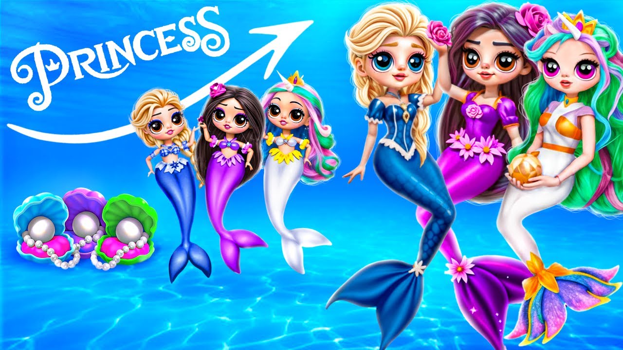 Mermaid's Adventures: Elsa, Celestia, and Isabela Growing Up! 20 Ideas ...