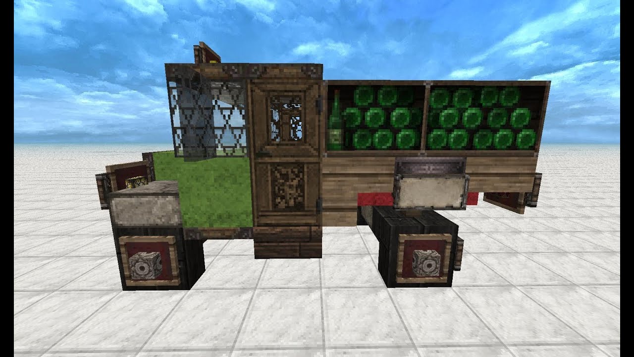 Minecraft Tutorial LKW / truck / lastwagen - YouTube