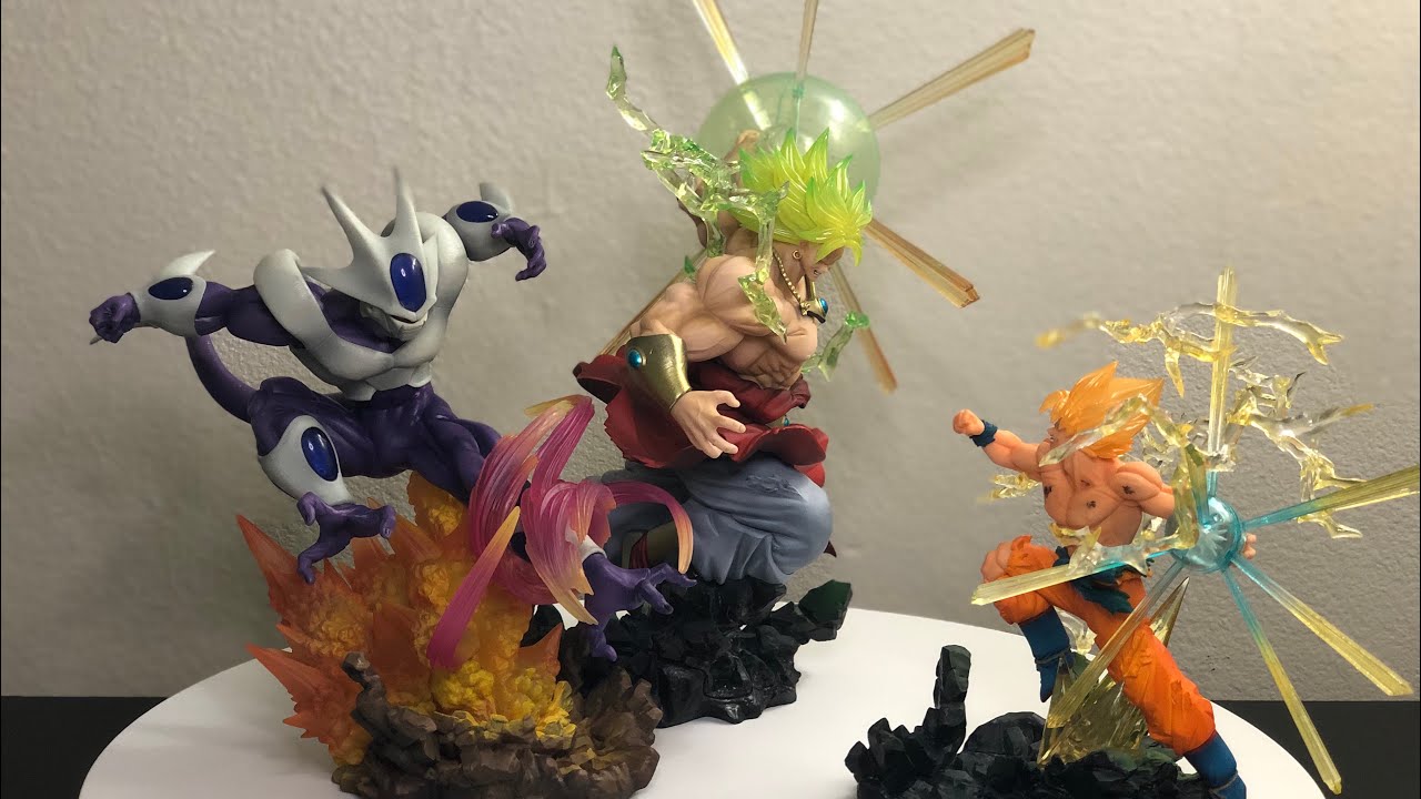 Figuarts Zero Super Saiyan Son Goku vs Cooler Final Form & LSS Broly ...