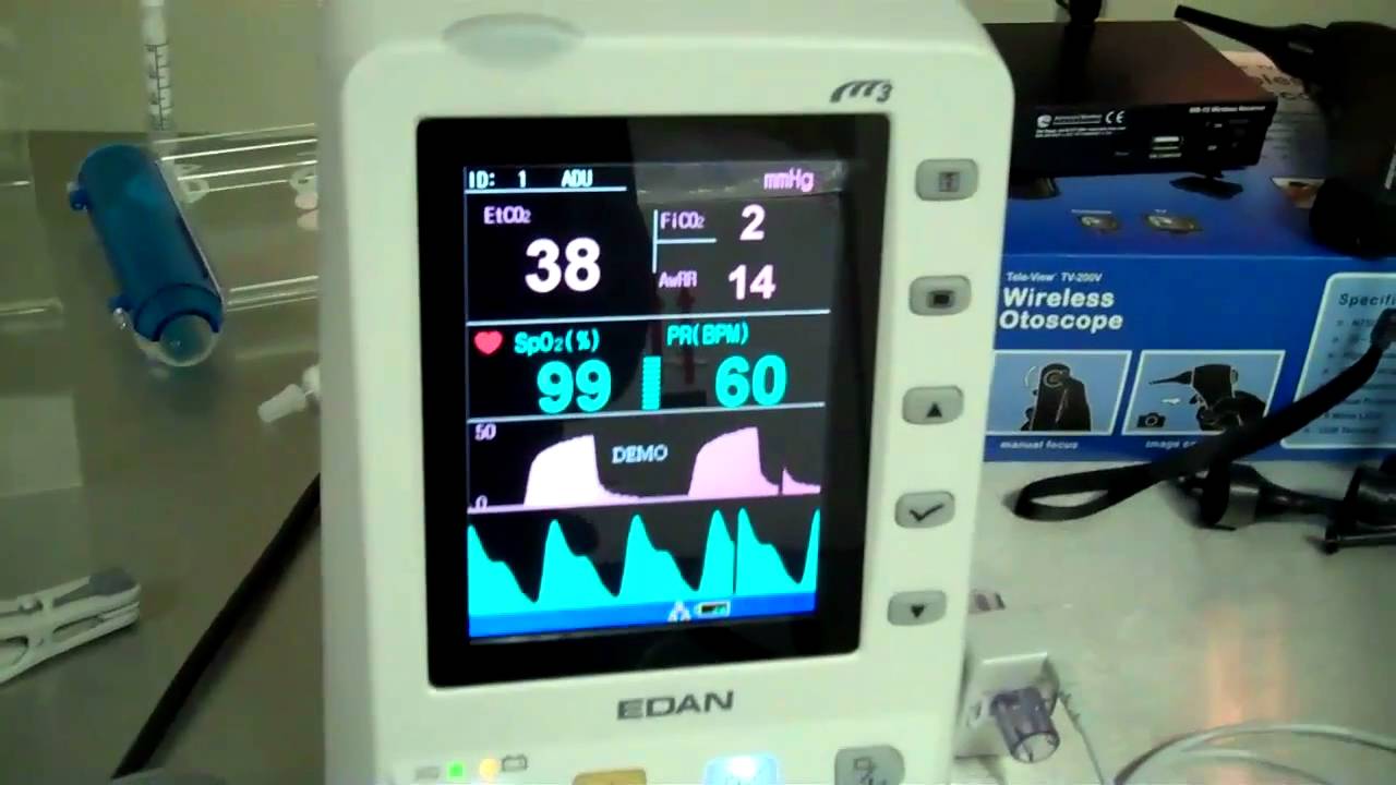 Edan M3B Capnograph + Pulse Oximeter From Vet Direct - YouTube