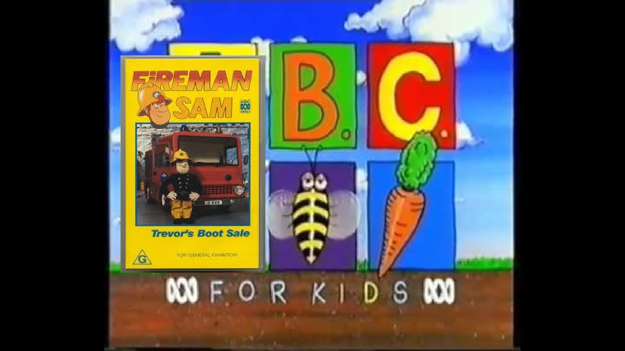Opening And Closing To Fireman Sam Trevor's Boot Sale Australian VHS ...
